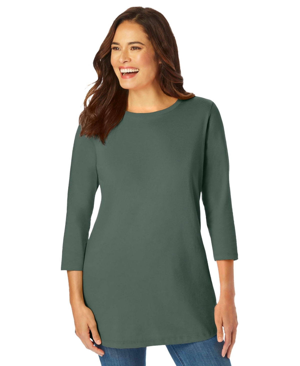 Click here for Woman Within Plus Size Within Perfect Three-Quarte... prices