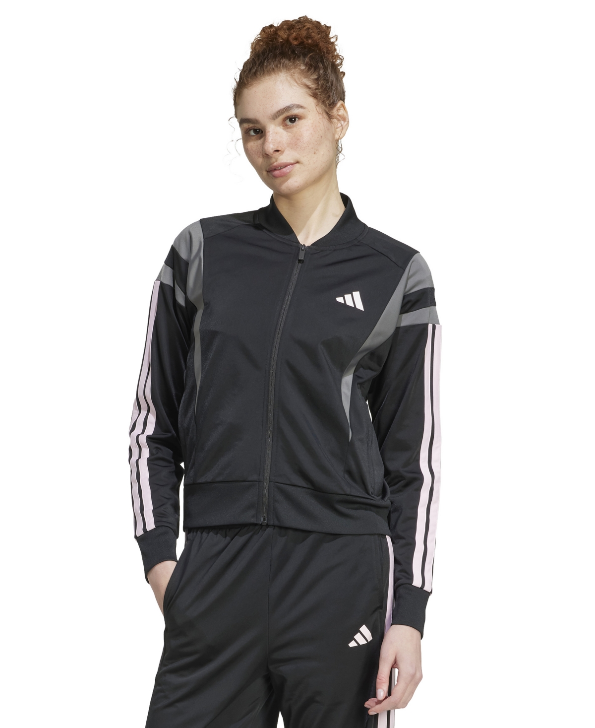 Click here for adidas Womens 3S Fashion Track Jacket - Black/grey... prices