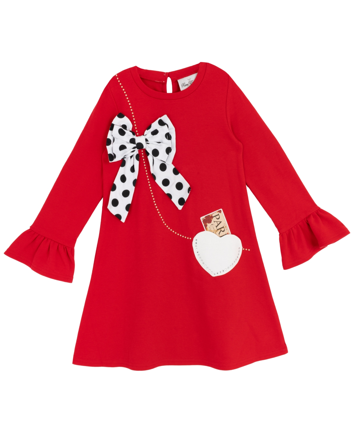 Click here for Rare Editions Little Girls Interlock Dress with Po... prices