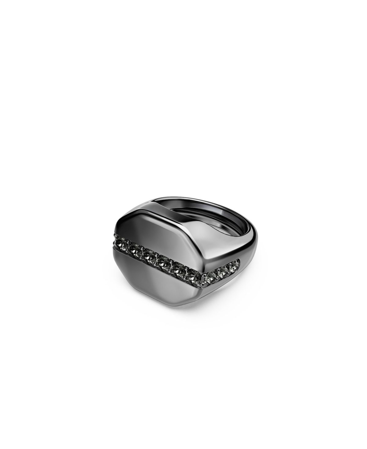 Click here for Swarovski Dextera Black Ruthenium Plated Octagon R... prices
