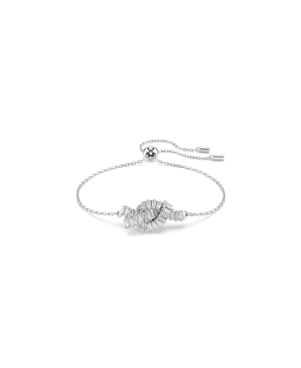Click here for Swaroski Matrix Rhodium Plated Bracelet - Silver... prices