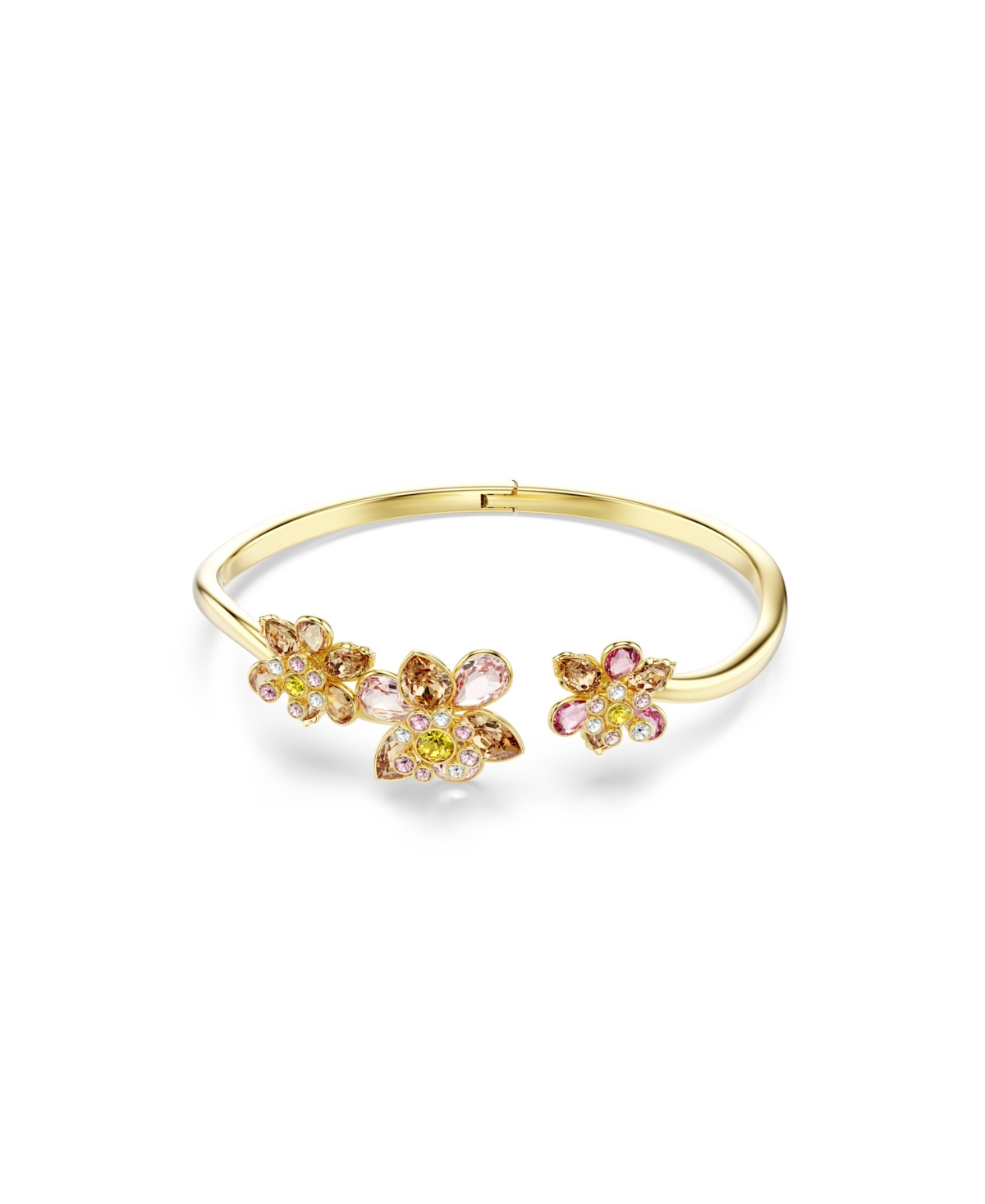 Click here for Swaroski Idyllia Gold-Tone Plated Bangle - Pink prices