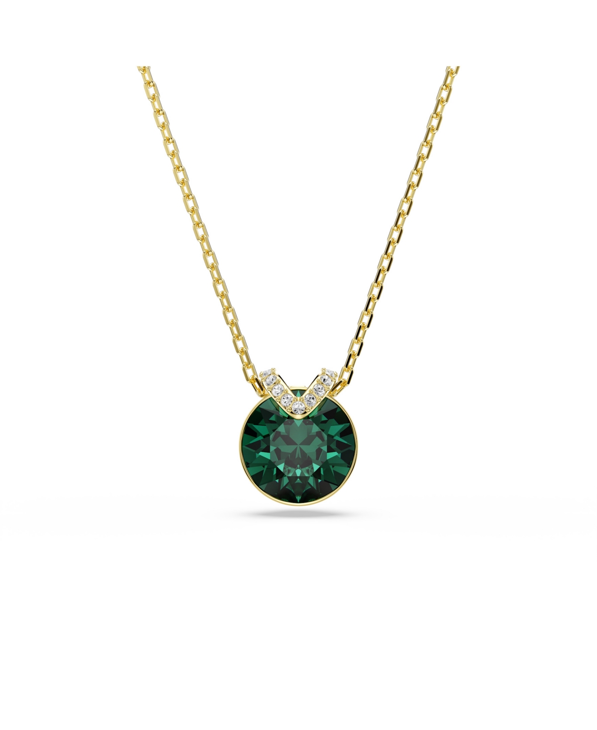 Click here for Swarovski Bella Gold-Tone Plated V Pendant Necklac... prices