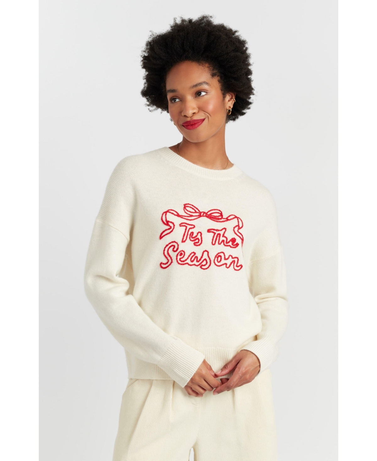 Click here for Chinti & Parker Womens Wool-Cashmere Tis The Seaso... prices