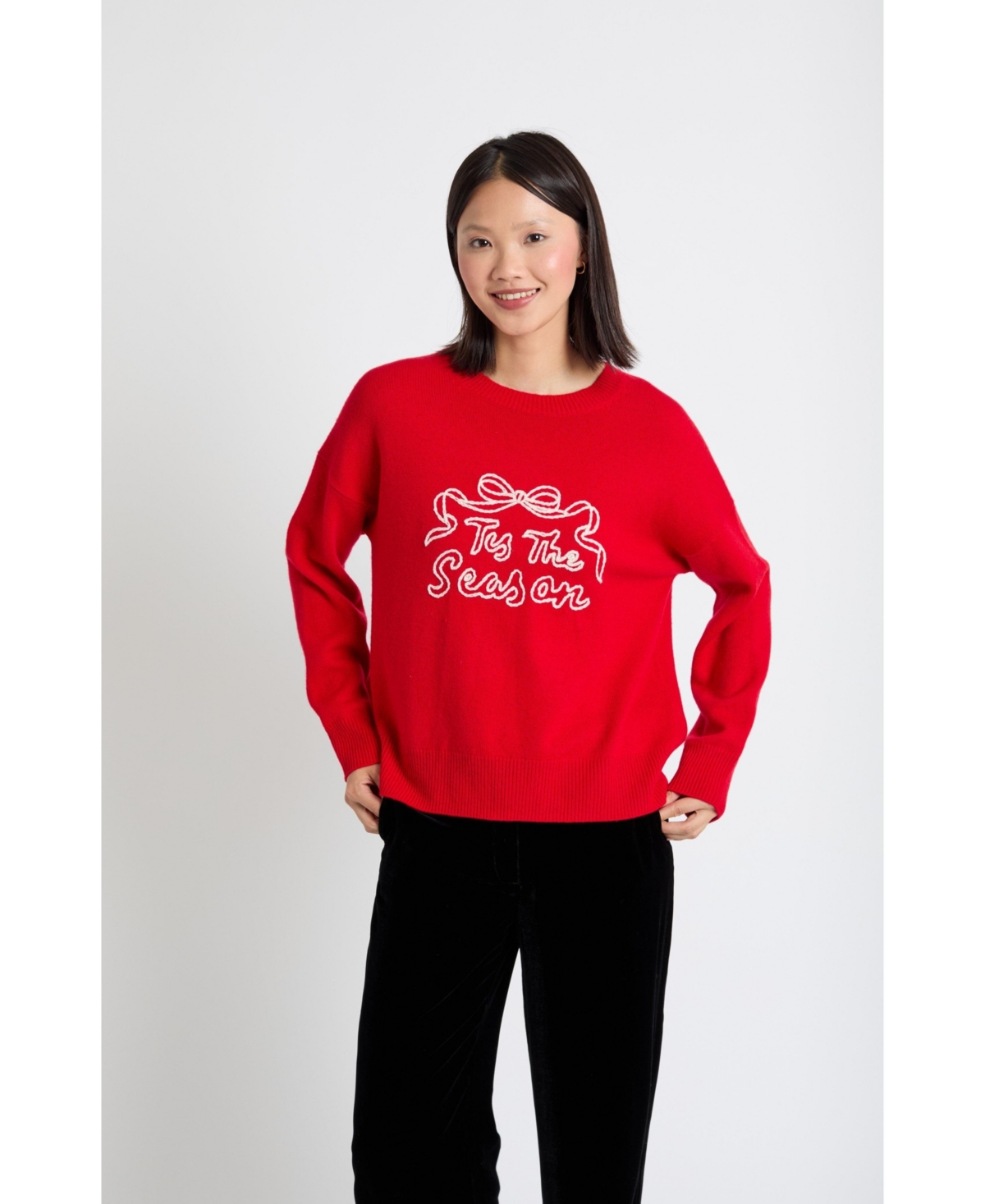 Click here for Chinti & Parker Womens Wool-Cashmere Tis The Seaso... prices
