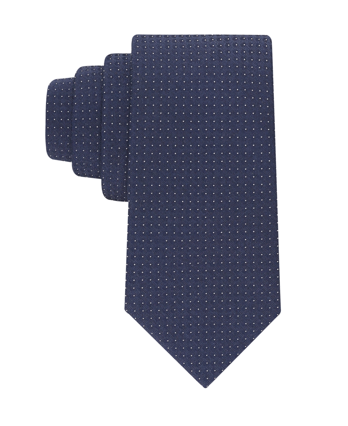 Click here for Calvin Klein Mens Stella Micro Pattern Tie - Navy prices