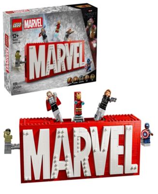 LEGO® Marvel Logo Minifigures Collectible Buildable Set - Macy's