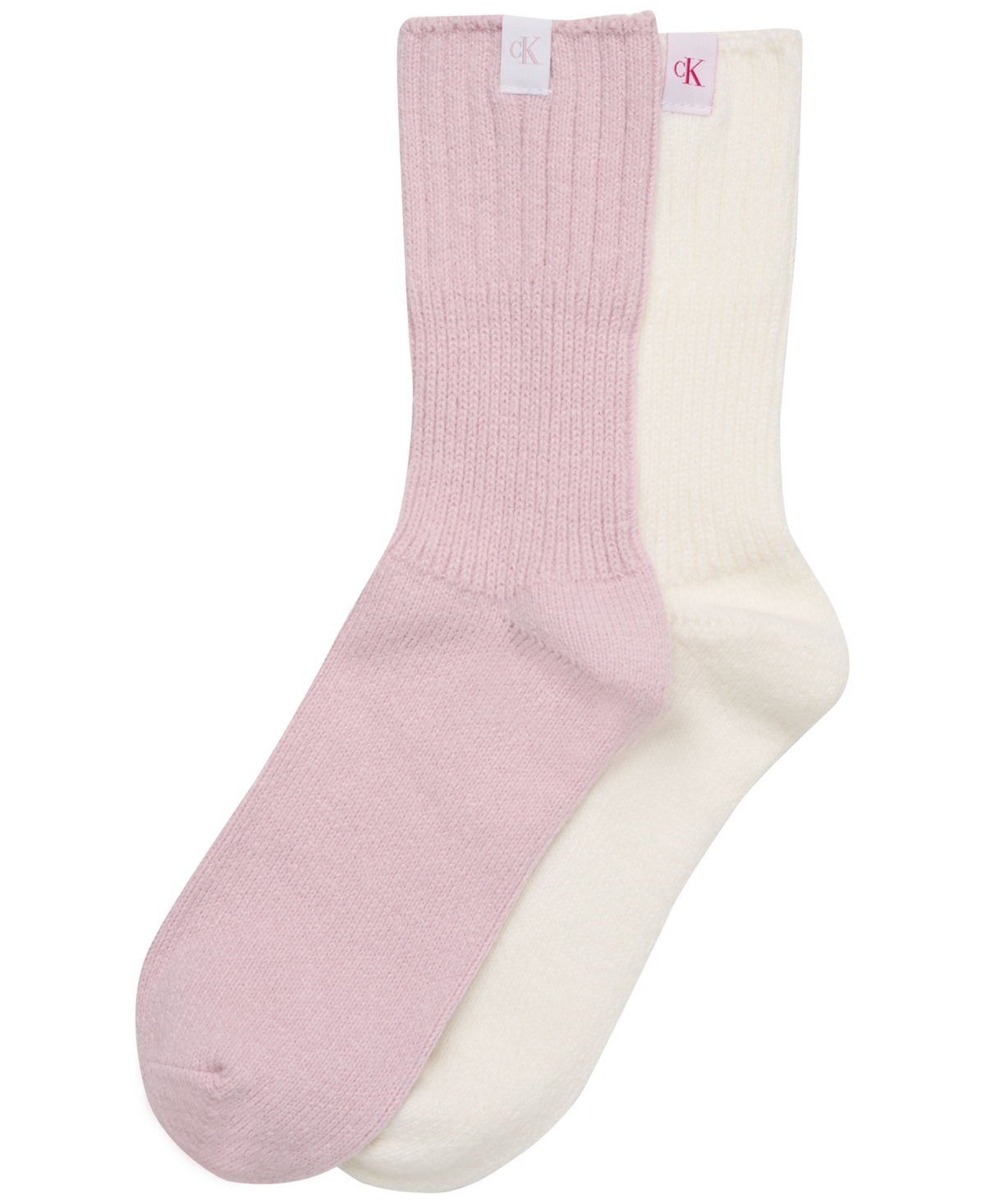 Click here for Calvin Klein Womens 2-Pack Fluffy Crew Socks Set -... prices