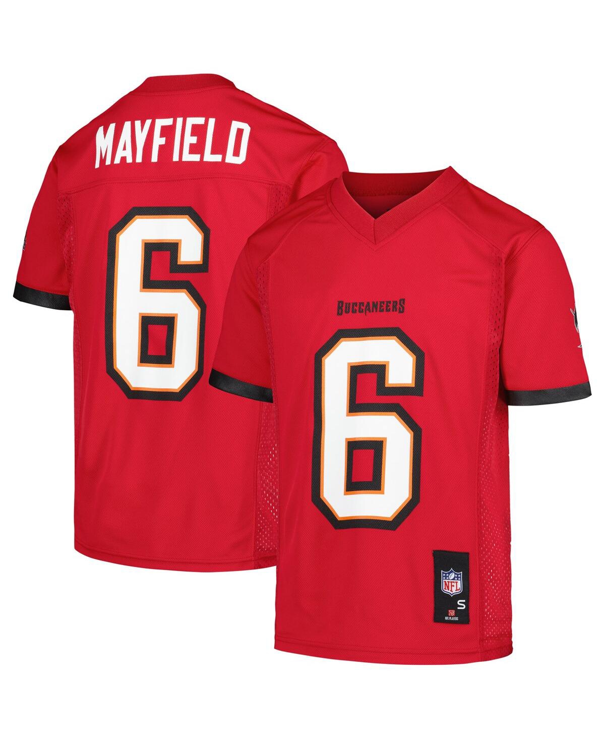 Click here for Outerstuff Big Boys and Girls Baker Mayfield Red T... prices