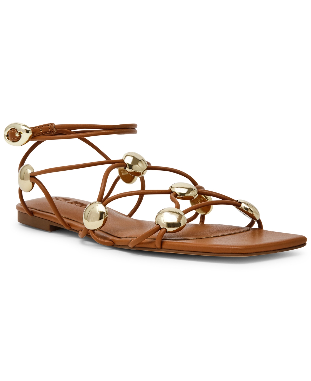 Click here for Steve Madden Womens Tides Studded Strappy Flat San... prices