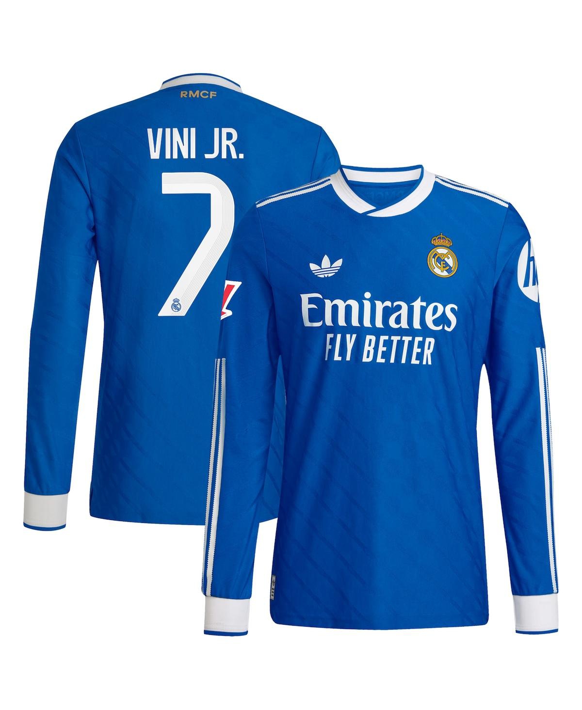 Click here for Adidas Mens Vinicius Junior Blue Real Madrid 2025/... prices