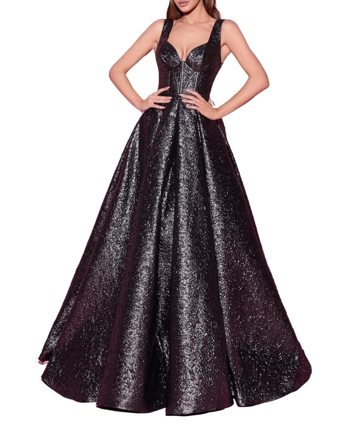 Click here for Tarik Ediz Litzy Dress - Gunmetal prices