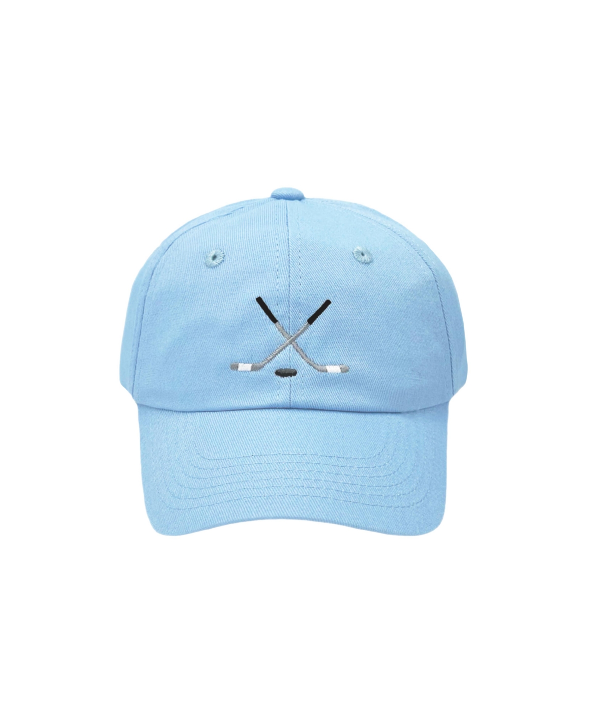 Click here for Bits & Bows Toddler Hockey Baseball Hat in Blue prices