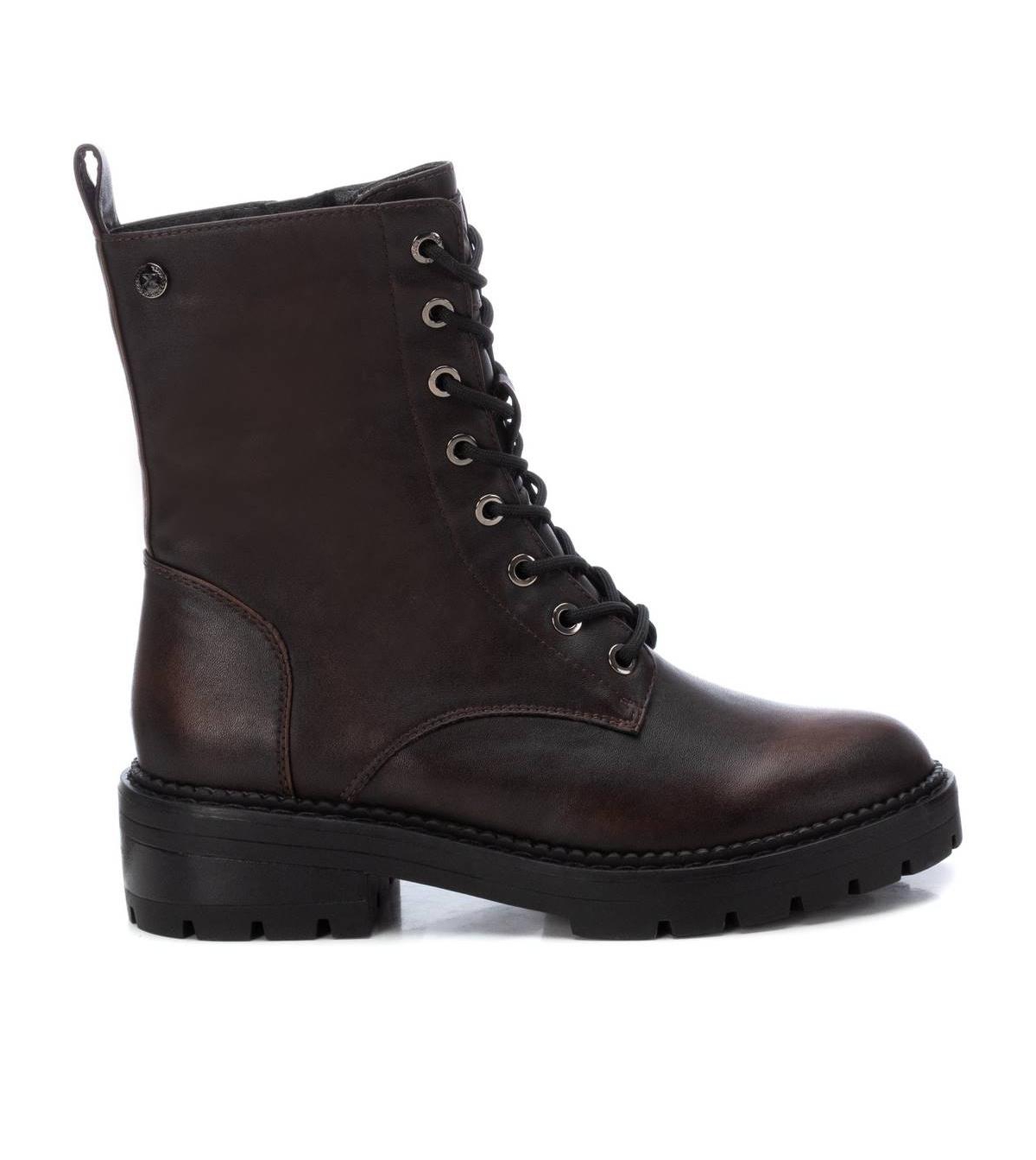 Click here for Womens Combat Booties By Xti - Brown prices