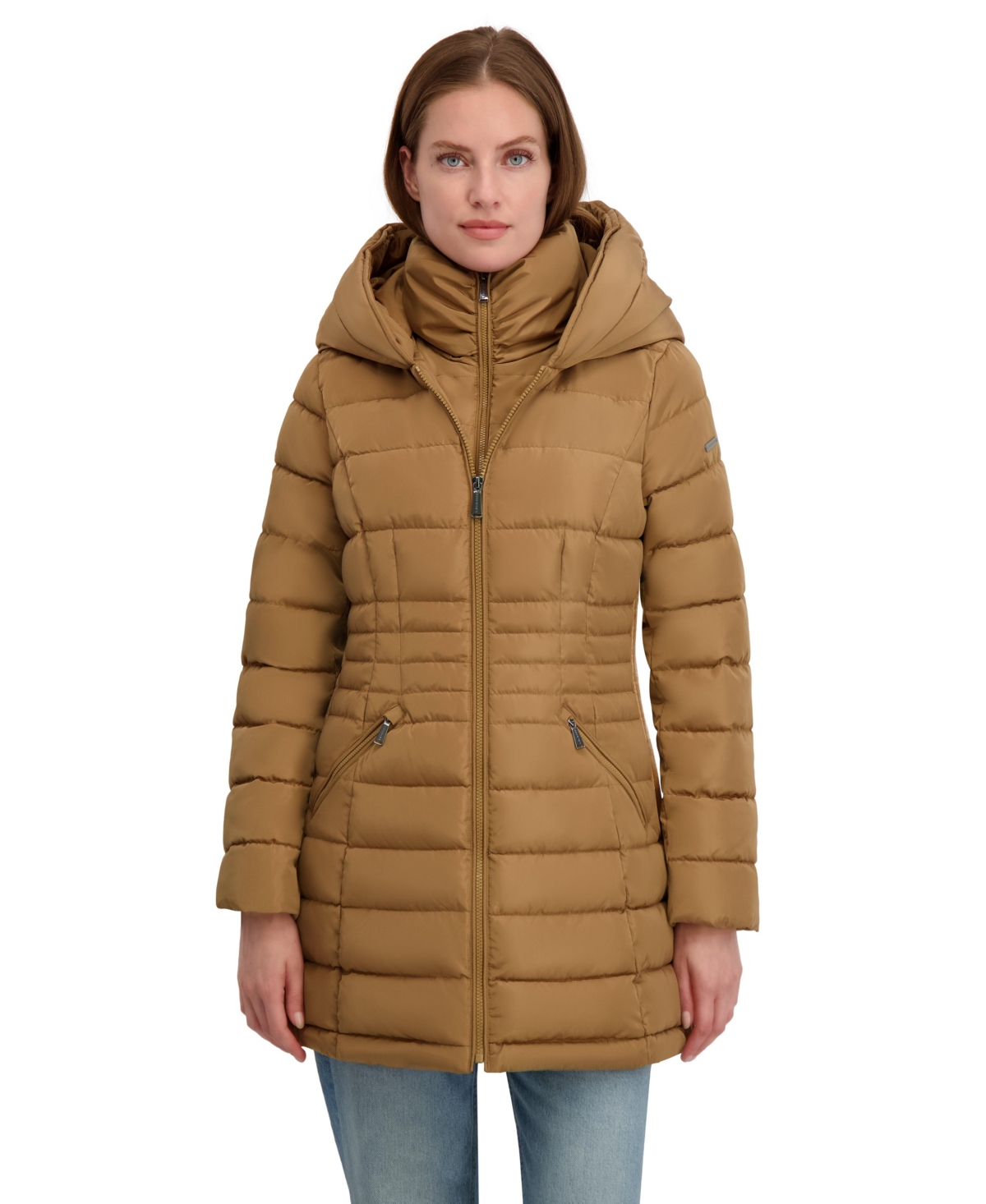 Click here for Laundry By Shelli Segal Womens Fitted Puffer Coat... prices