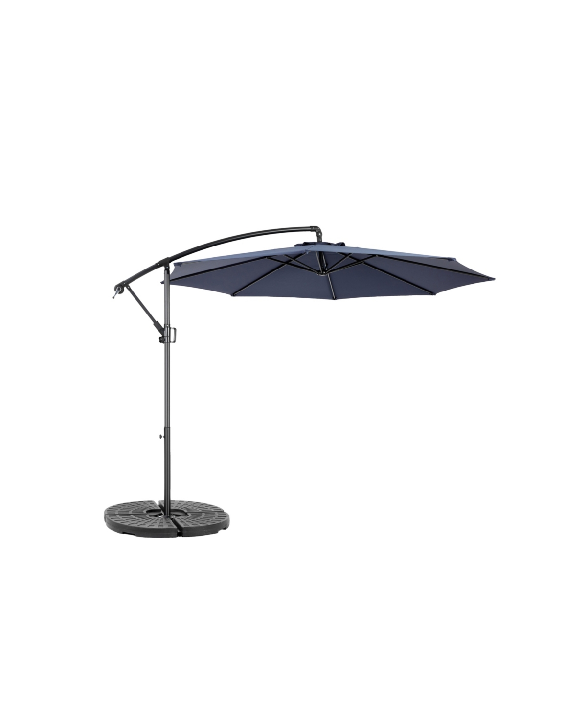 Click here for 10 Ft Navy Blue Offset Patio Umbrella with Tilt an... prices