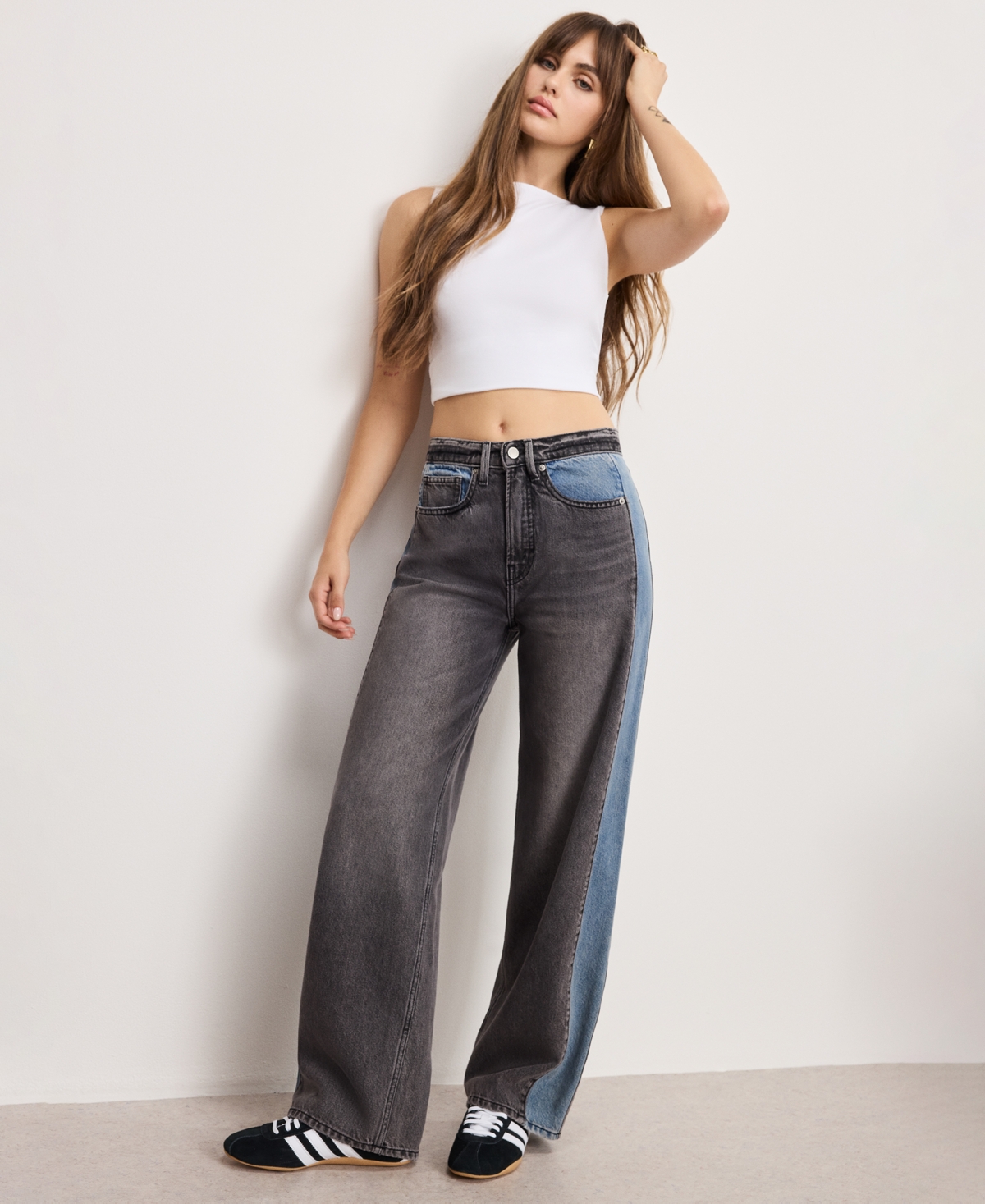 Click here for Good American Womens Good Standard Baggy Jeans - I... prices