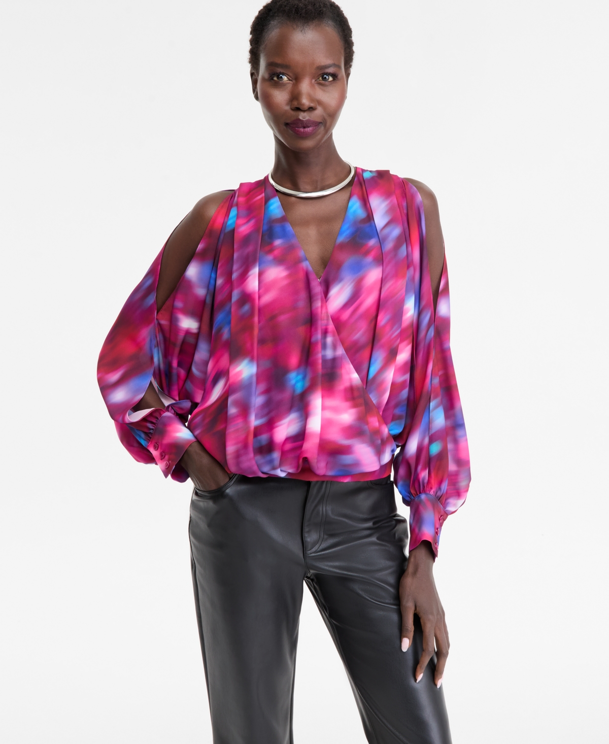 Click here for I.n.c. International Concepts Womens Printed Arm-S... prices