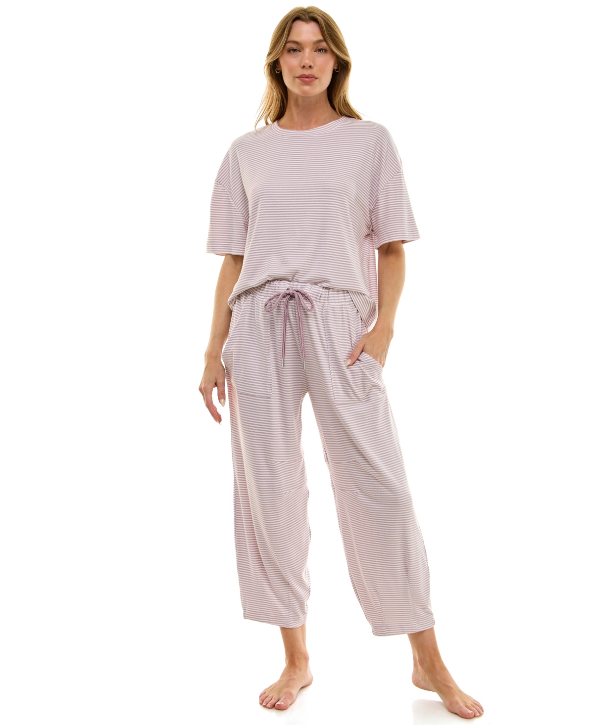 Click here for Roudelain Womens Boxy T-Shirt and Barrel Leg Pants... prices