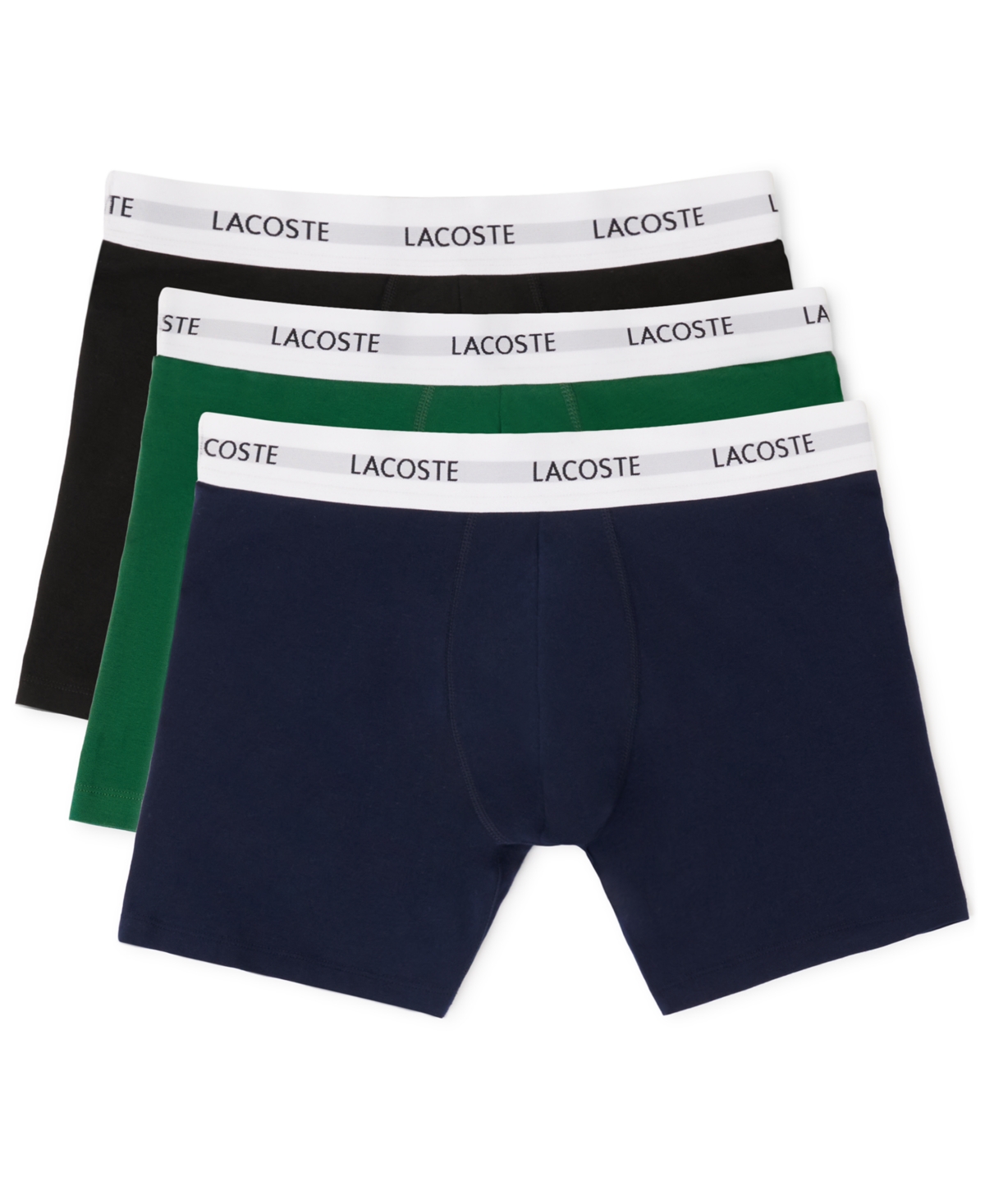 Click here for Lacoste Mens 3-Pack Regular-Fit Logo Boxer Briefs... prices