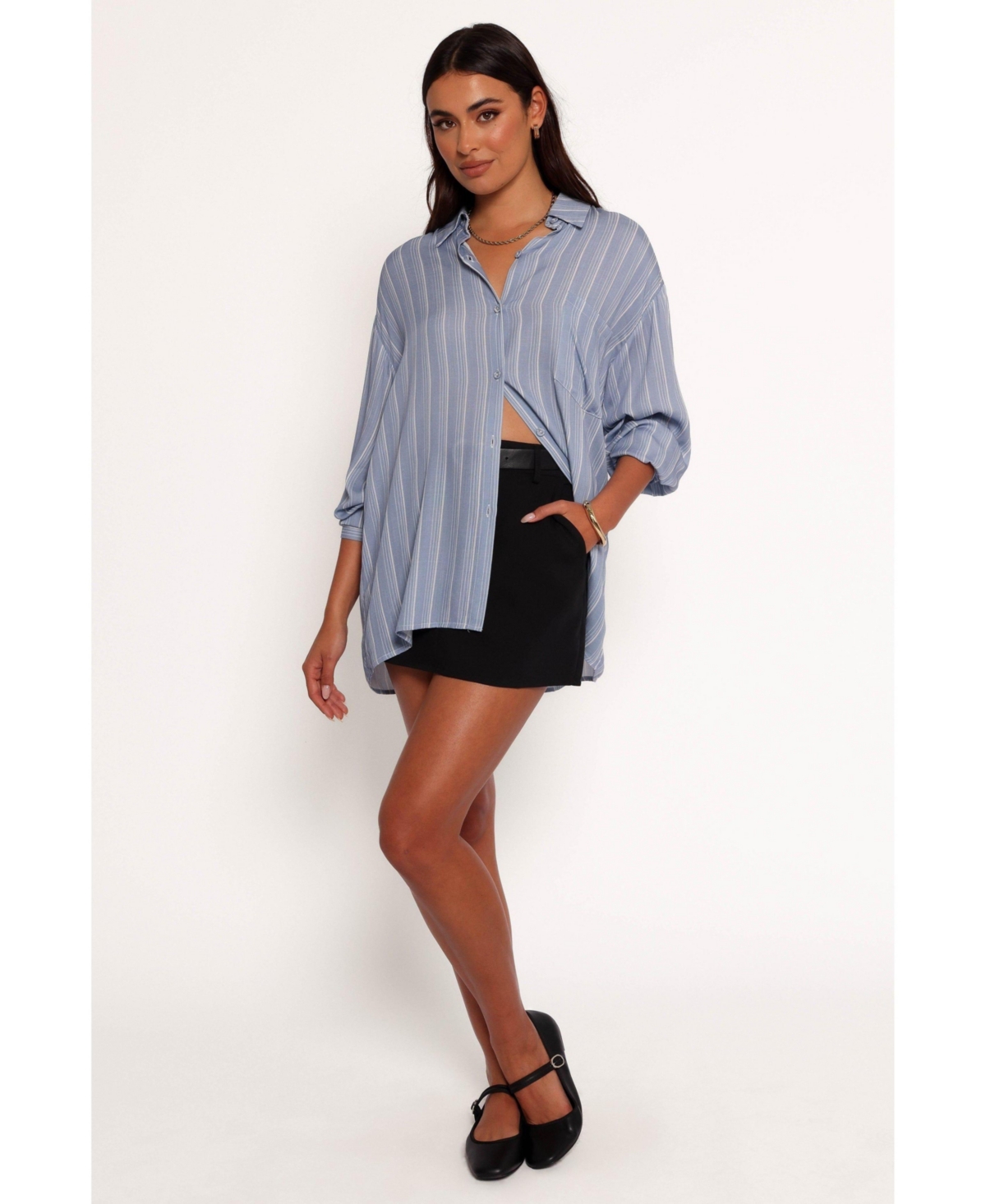 Click here for Petal and Pup Womens Rixo Button Down Top - Blue s... prices