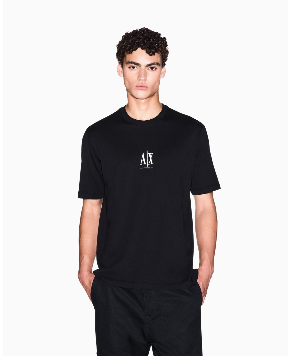 Click here for A|X Armani Exchange Mens Small Logo Icon T-Shirt -... prices