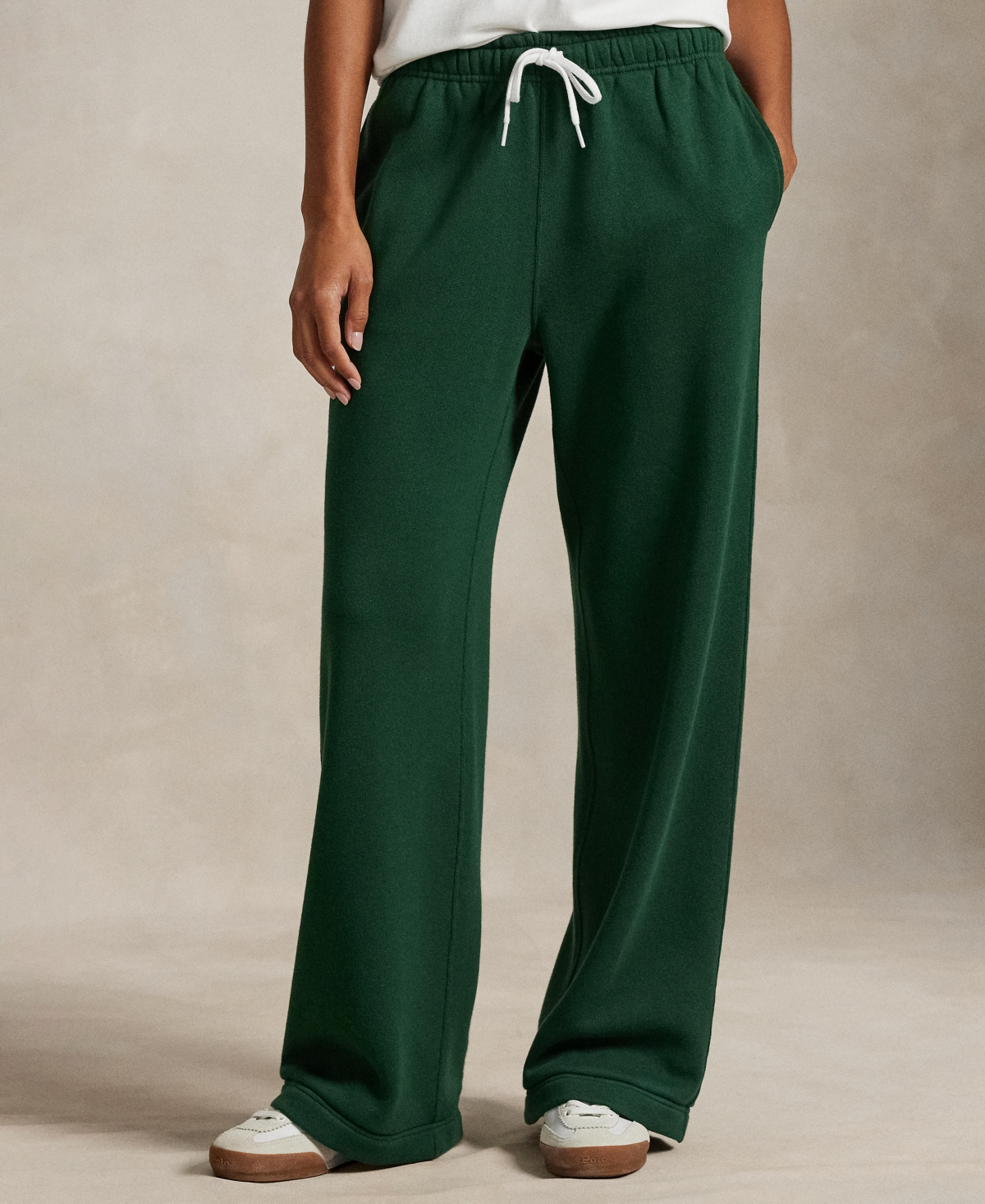 Click here for Polo Ralph Lauren Womens Drawstring Fleece Wide-Le... prices