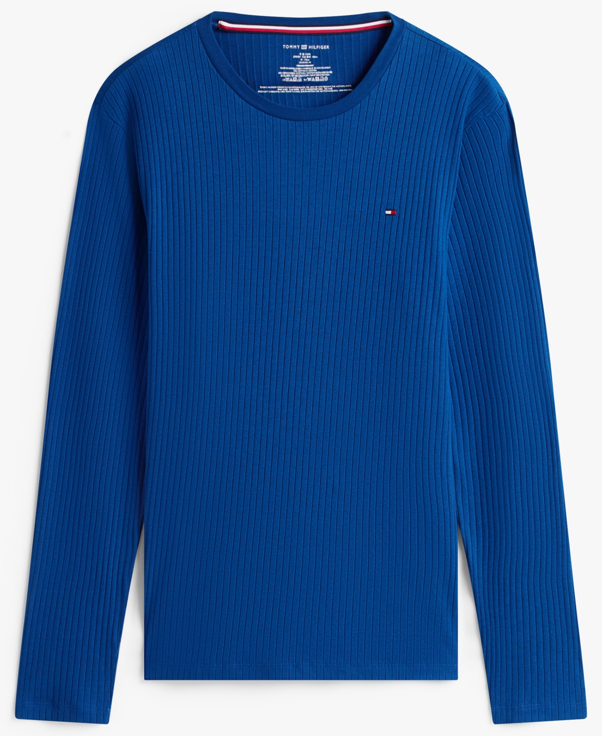 Click here for Tommy Hilfiger Mens Ribbed Long-Sleeve Pajama Shir... prices