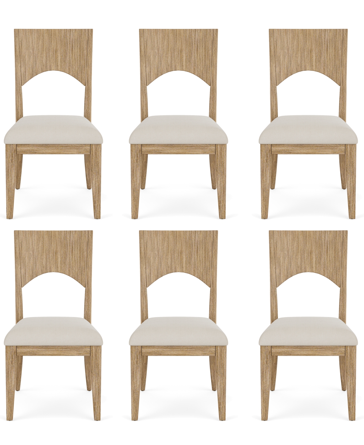Click here for Furniture 6-Pc. Rubberwood Frandlyn Side Chair Set... prices