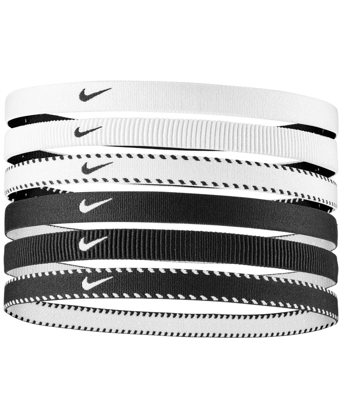 Click here for Nike Mens 6-Pack Flex Classic Logo Headbands - Whi... prices