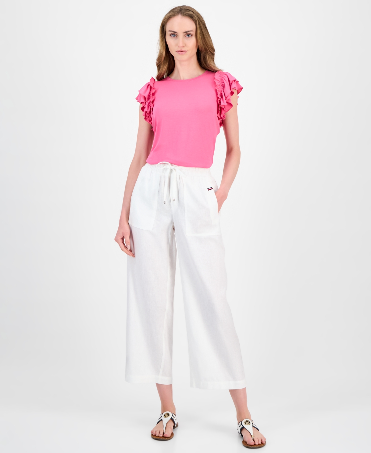 Click here for Tommy Hilfiger Womens Drawstring-Waist Pull-On Lin... prices
