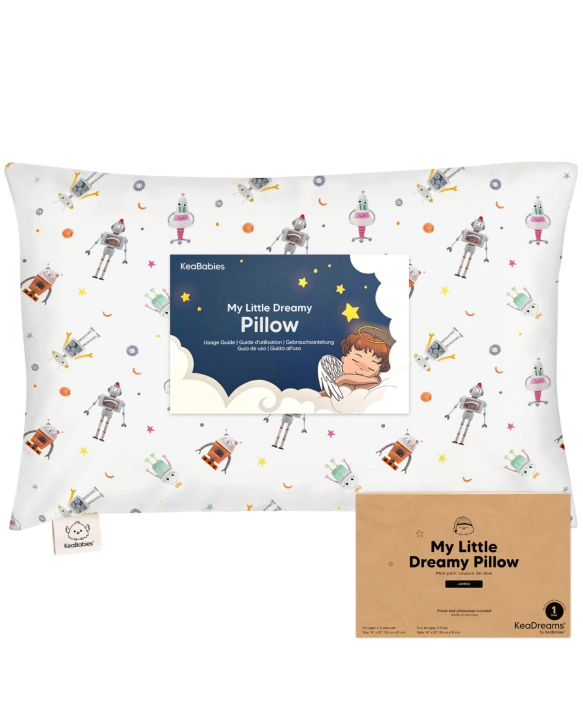Click here for Jumbo Toddler Pillow with Pillowcase  14X20 Soft O... prices