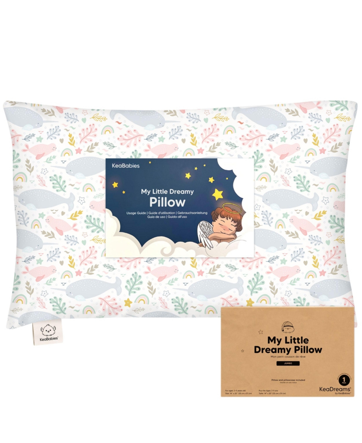 Click here for Jumbo Toddler Pillow with Pillowcase  14X20 Soft O... prices