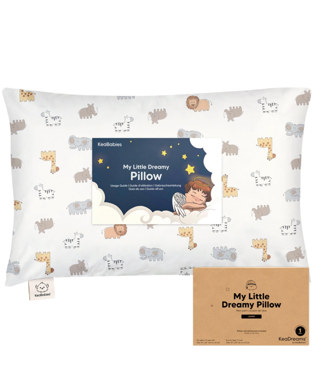 Click here for Jumbo Toddler Pillow with Pillowcase  14X20 Soft O... prices