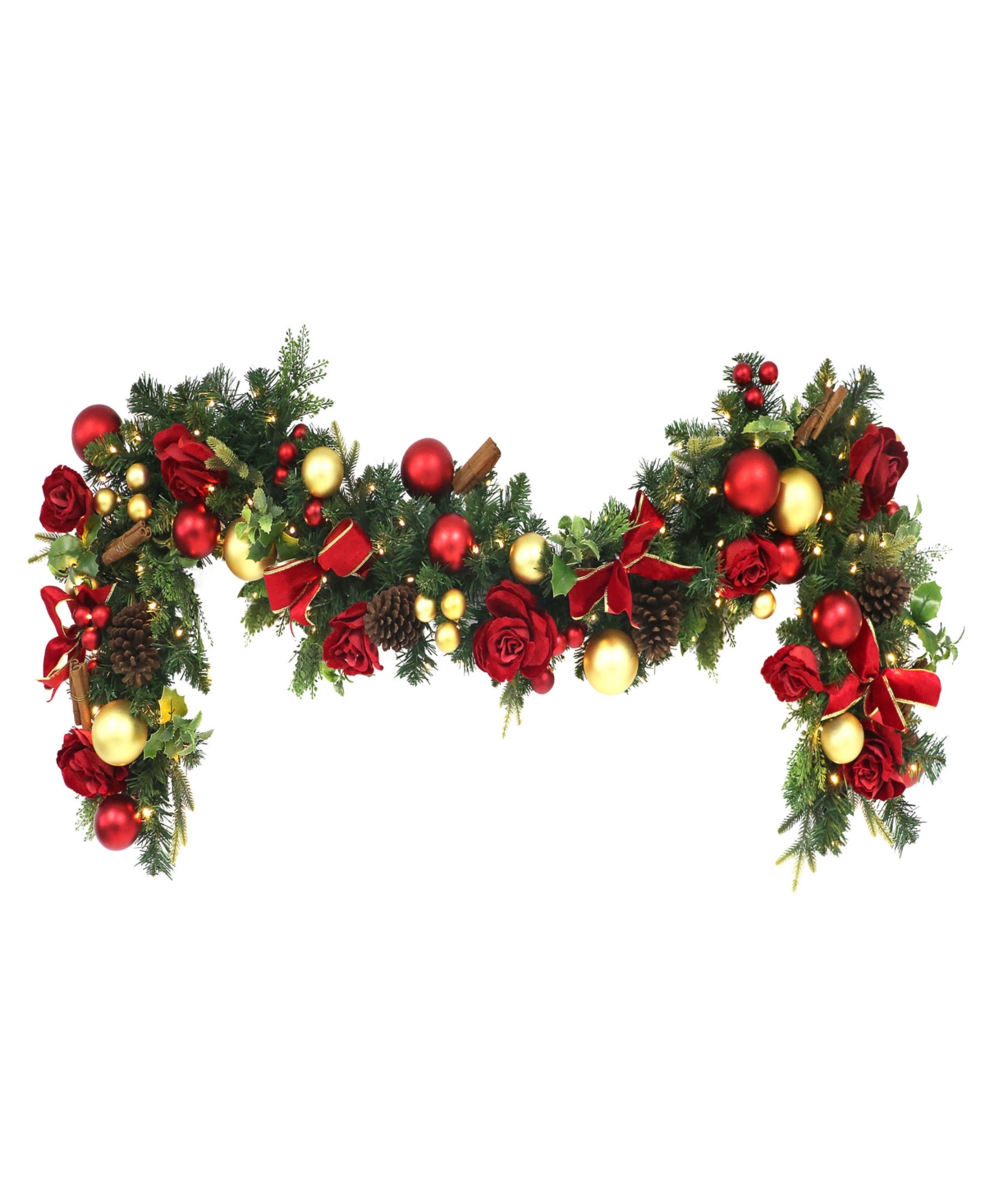Click here for Puleo 10 Pre-Lit Artificial Adorned Battery-Operat... prices