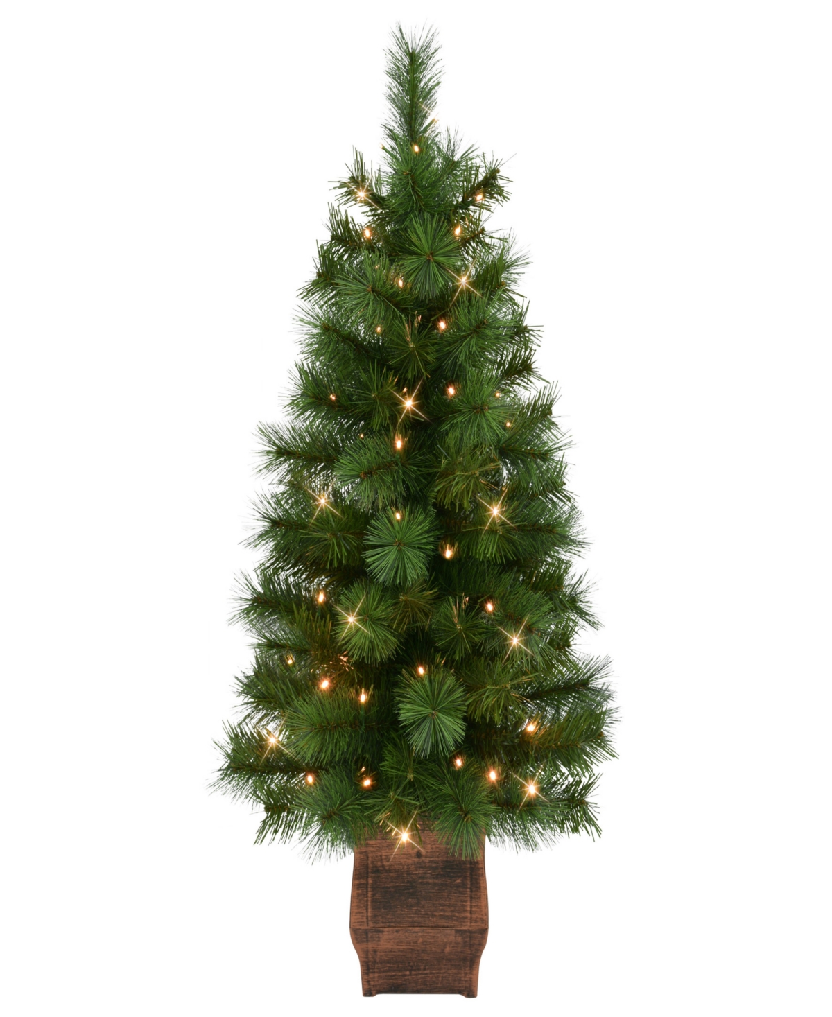 Click here for Puleo 3.5 Artificial Pre-Lit Potted Wyoming Pine T... prices