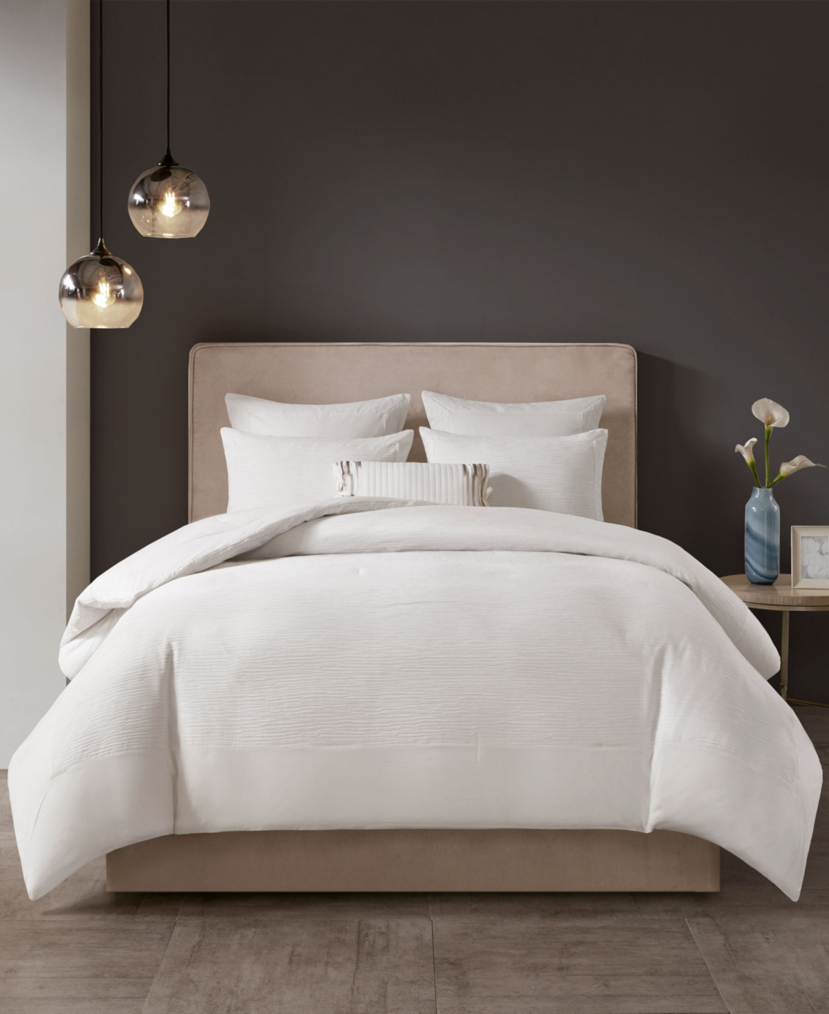 Click here for N Natori Hanae Yarn-Dyed 3-Pc. Comforter Set  King... prices