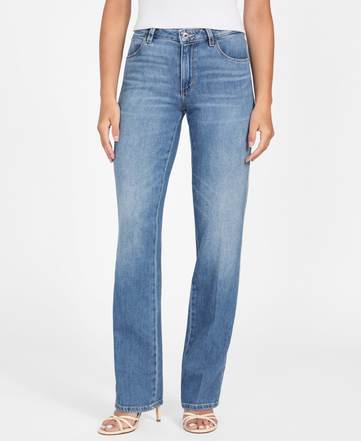 Click here for Guess Womens Sexy Straight Jeans - Swan Wash prices