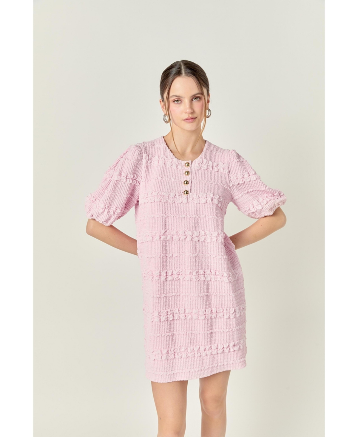 Click here for English Factory Womens Smocked Mini Dress - Light... prices
