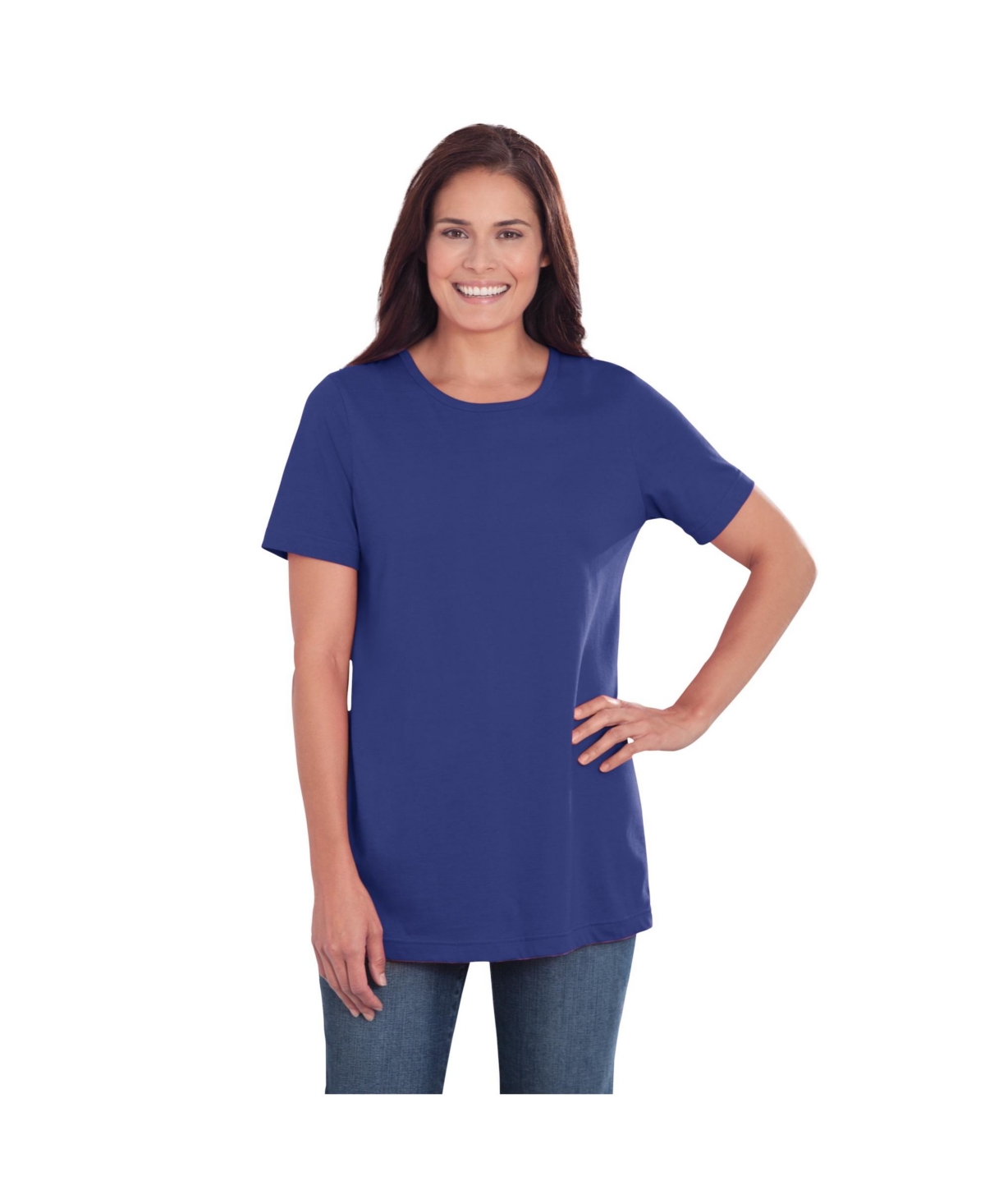 Click here for Woman Within Womens Within Perfect Short-Sleeve Cr... prices