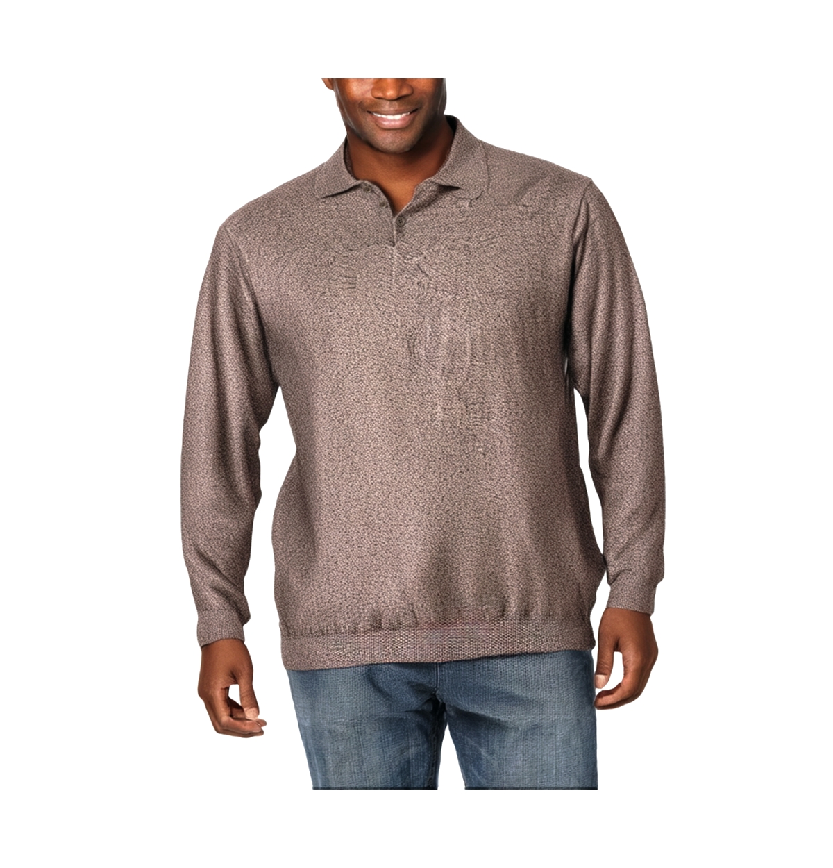 Click here for KingSize Mens Big & Tall Lightweight Polo Sweater... prices