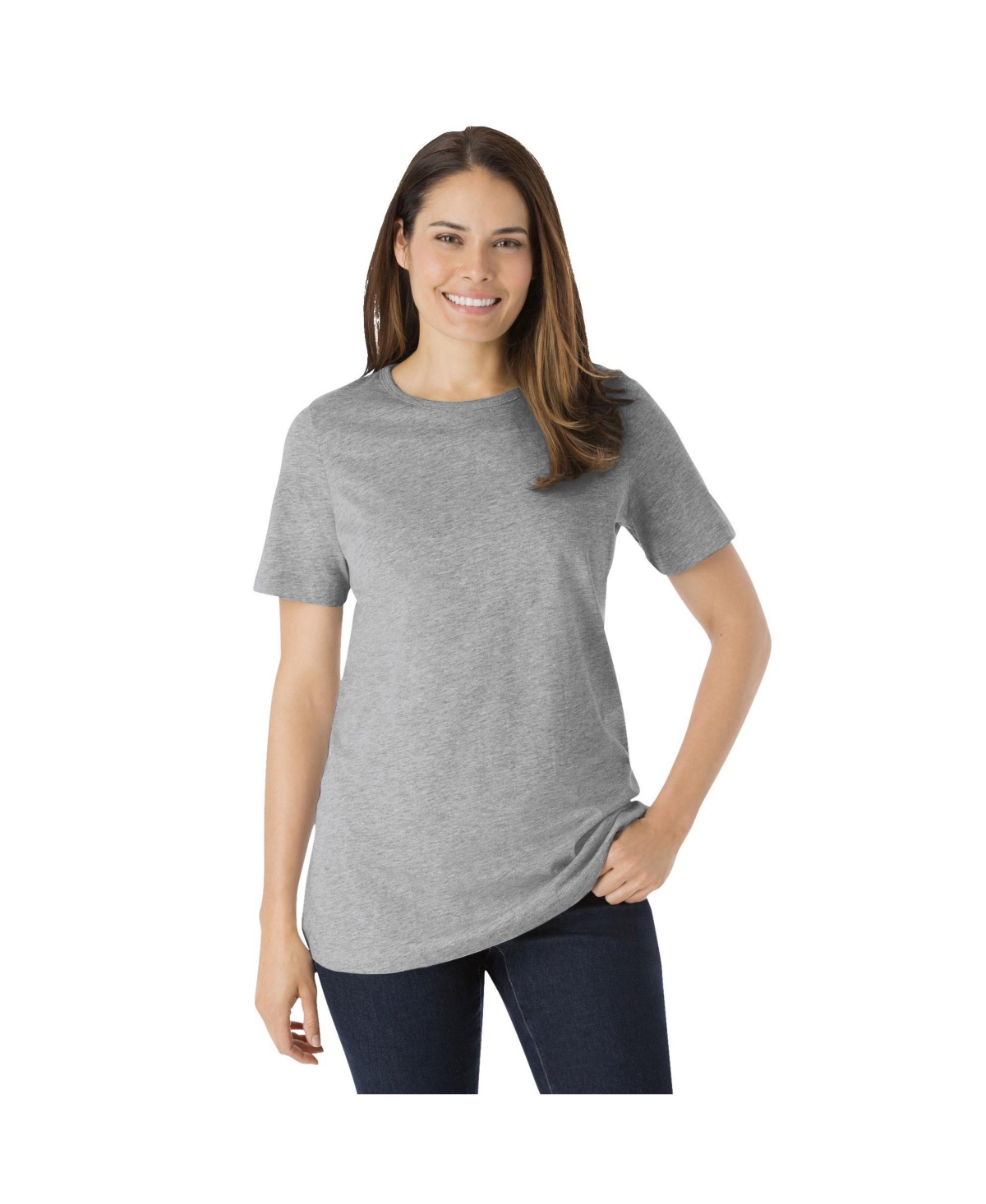 Click here for Woman Within Womens Within Perfect Short-Sleeve Cr... prices