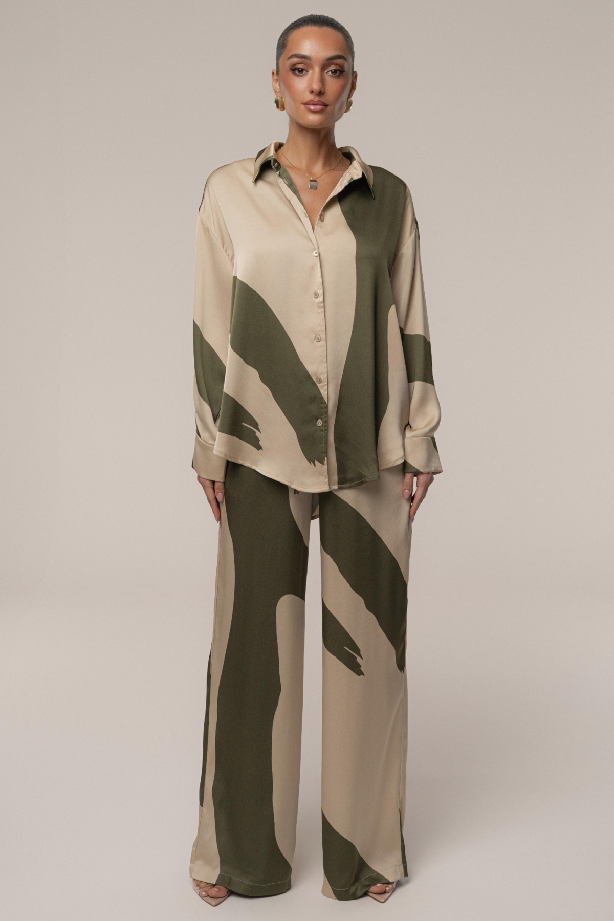 Click here for Jluxlabel Womens Ella Safari Blouse - Green prices