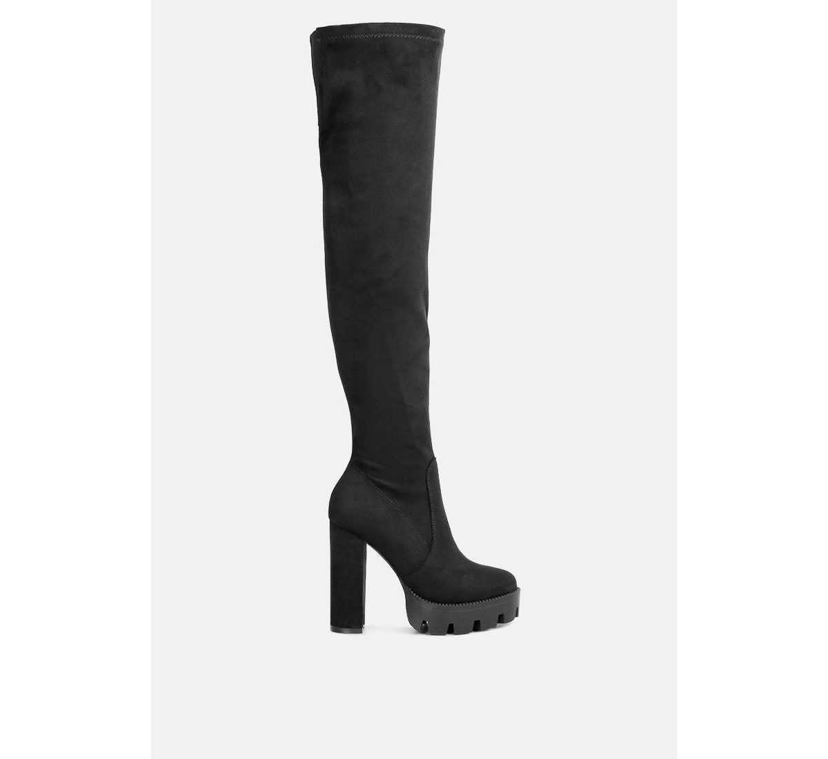 Click here for Maple Faux Suede Long Boots Women prices