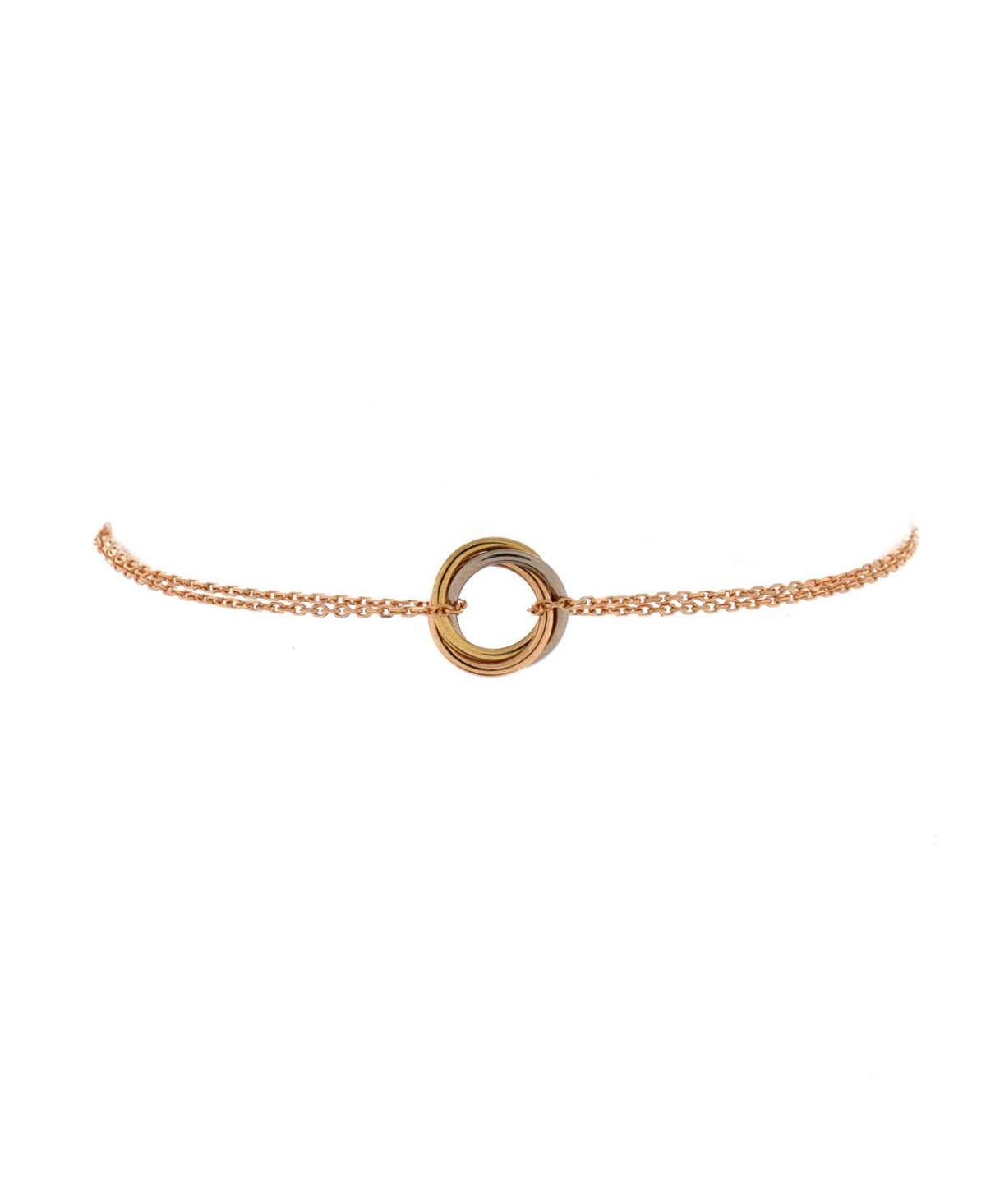 Click here for Pre-Owned Cartier Trinity Chain Bracelet - 18k tri... prices