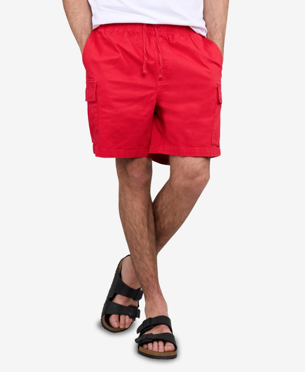 Click here for Xray Mens 6 Inches Elastic Pull On Waistband Twill... prices