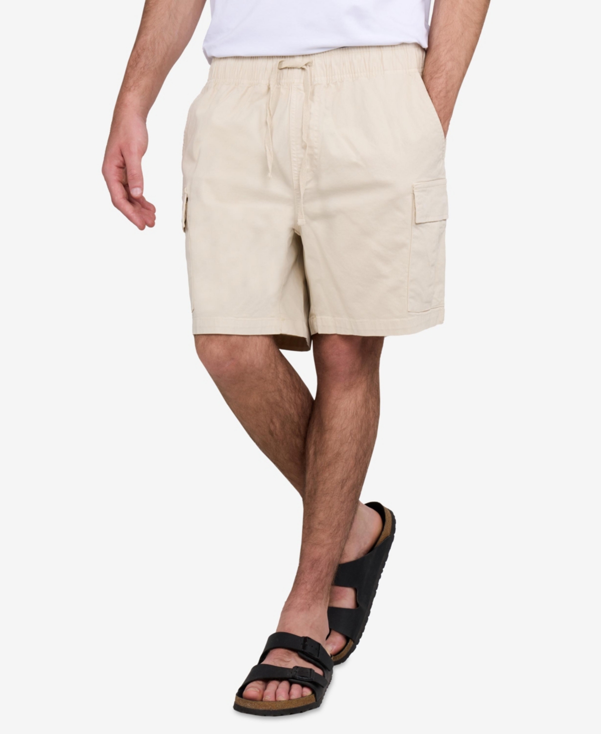 Click here for Xray Mens 6 Inches Elastic Pull On Waistband Twill... prices