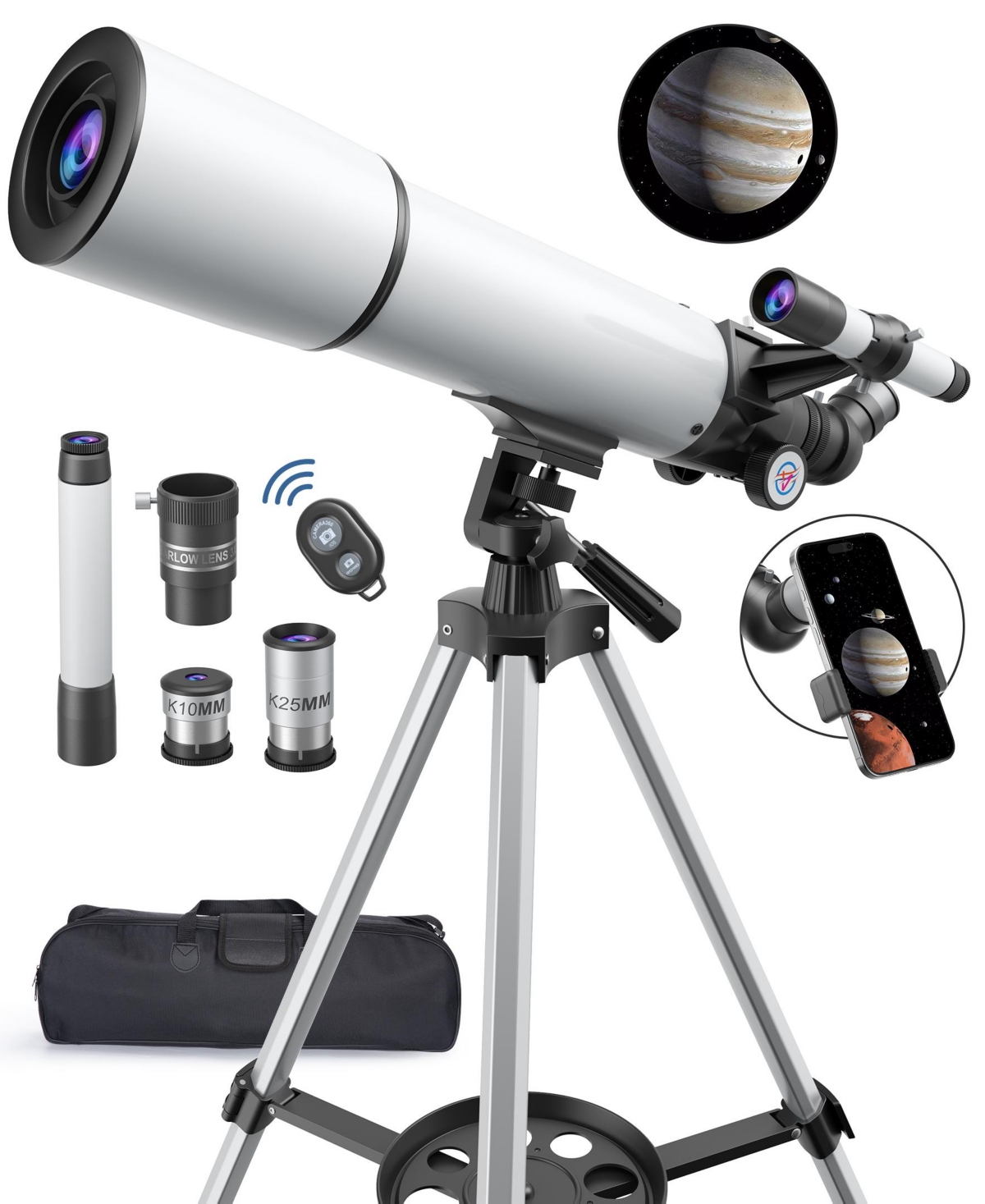 Click here for Telescope 80mm Aperture 500mm Refractor Portable A... prices
