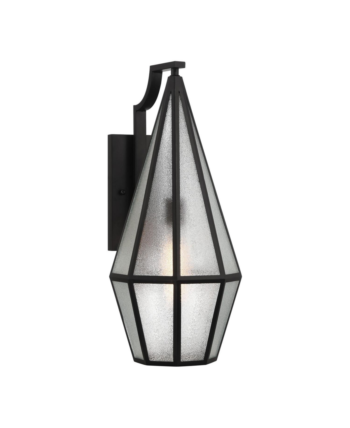 Click here for Peninsula 1-Light Outdoor Wall Lantern in Matte Bl... prices