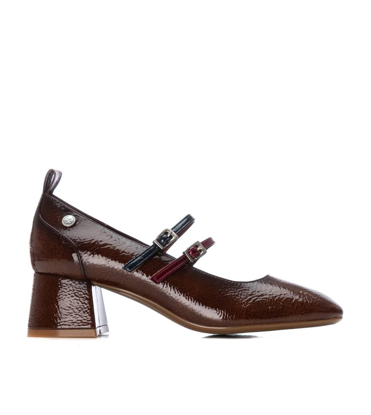 Click here for Womens Block Heel Pointy Toe Pumps By Xti - Camel prices